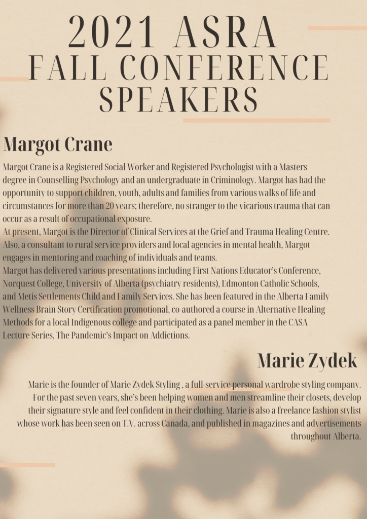 2021 ASRA Fall Conference - Alberta Shorthand Reporters Association